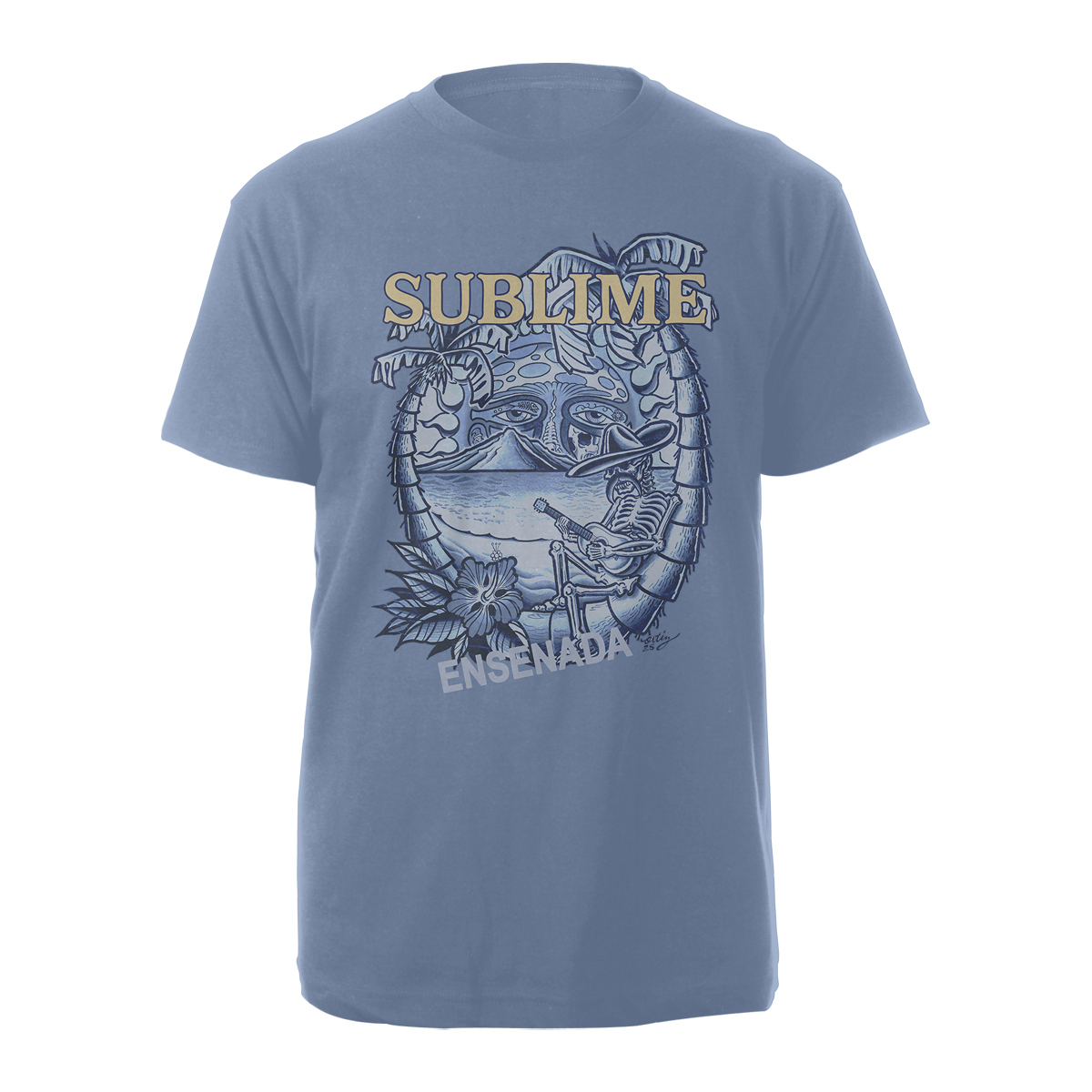Ensenada Crest T-Shirt - Light Blue – Sublime