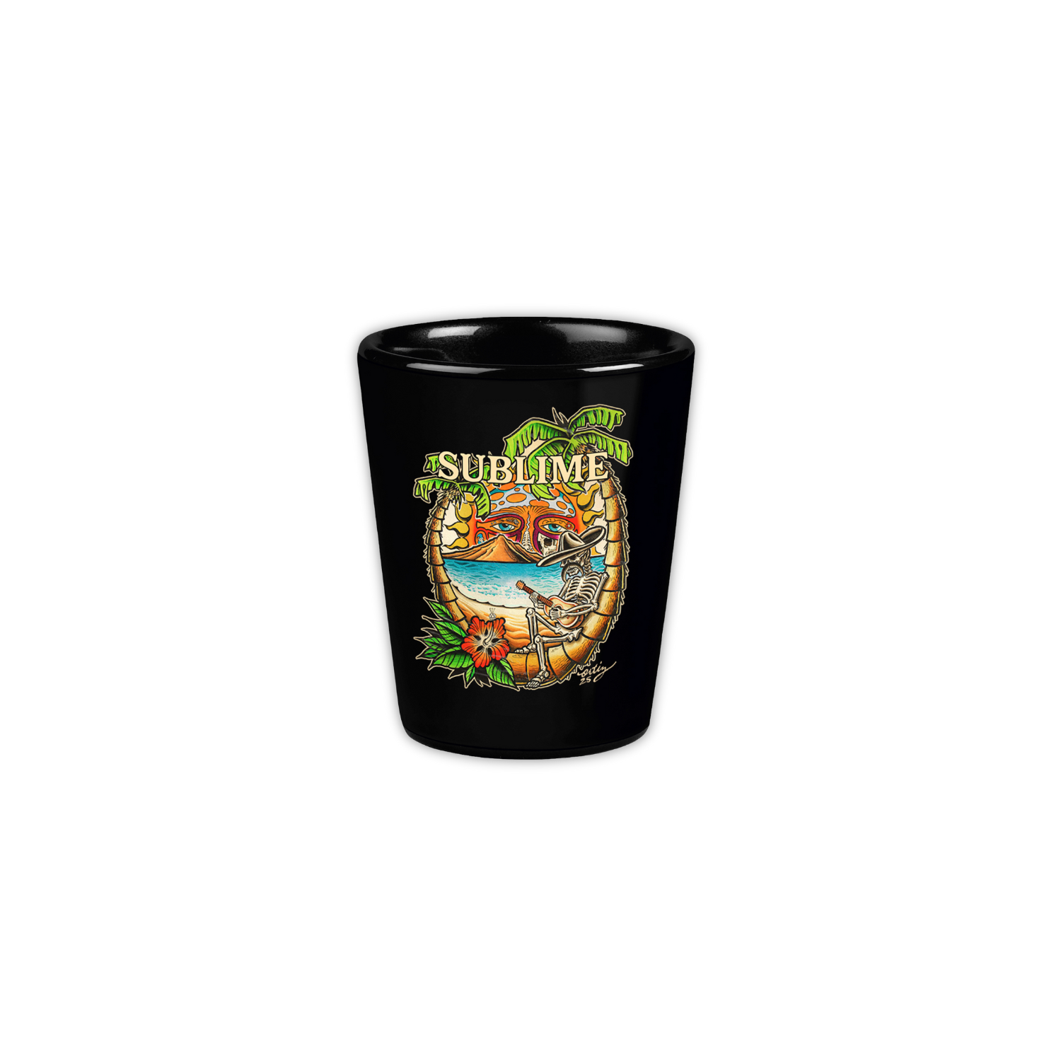Ensenada Crest Shot Glass - Black – Sublime